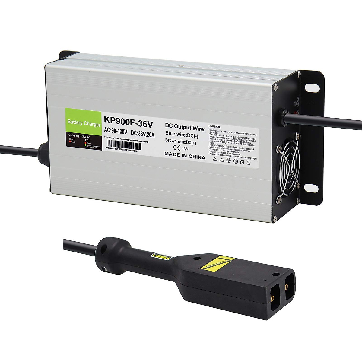 Golf Cart Battery Charger 36V 20A for EZGO EZ-GO TXT 36 Volt Golf Cart Battery D-Plug/powerwise Plug