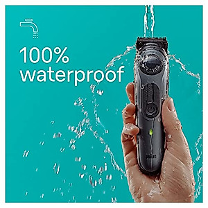 Braun All-in-One Style Kit Series 5 5480, 8-in-1 Trimmer for Men with Beard Trimmer, Body Trimmer for Manscaping, Hair Clippers & More, Ultra-Sharp Blade, 40 Length Settings, Waterproof