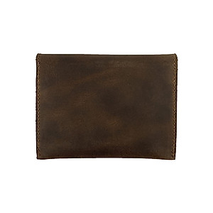 Heather's, Minimalist Wallet Handmade from Full Grain Leather - Durable Cash Organizer, Card Holder - Versatile Accessory for Everyday Use, Travel - Bourbon Brown