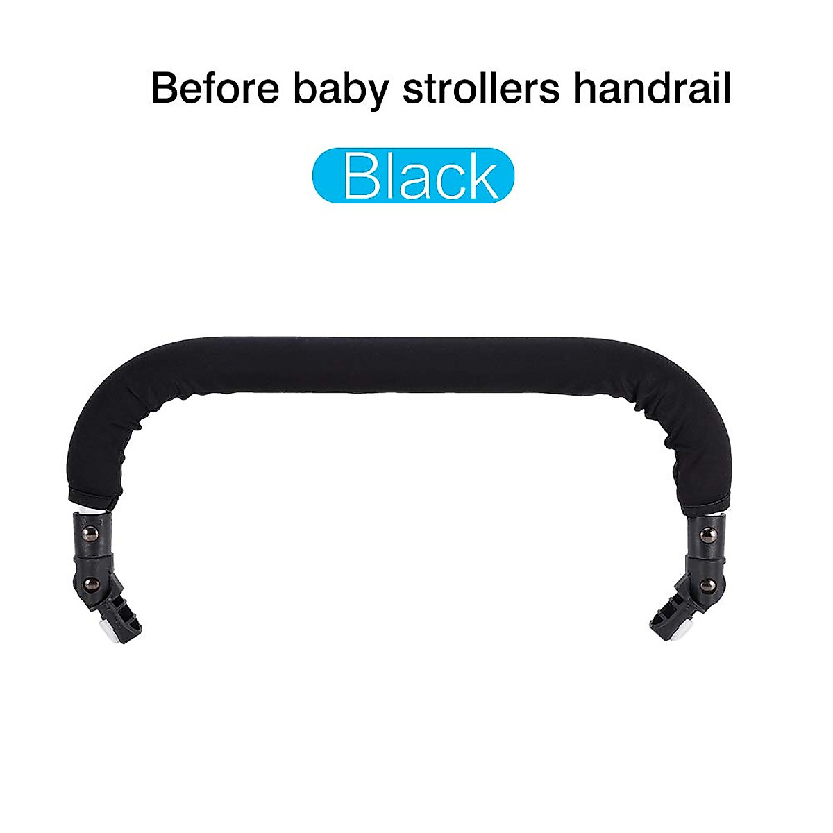 QWERT Cozy Stroll Handle Extension Bar - Universal Fit for Strollers, Jogging Strollers and Umbrella Strollers - Quick and Easy to Use, Handlebars Armrest Bumper Bar