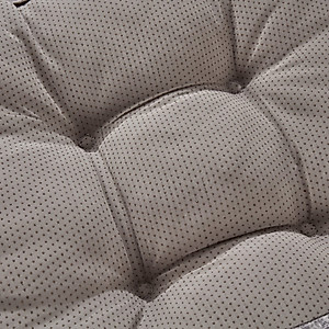 SleepMan Chair Pad Seat Cushion, Outdoor/Indoor, Non-Skid Backing, Durable Fabric, Comfort and Softness, Home Decor Floor Tufted Cushion Pet Pad, Washable, 15.7 x 15.7 Inches (Grey, Set of 2)