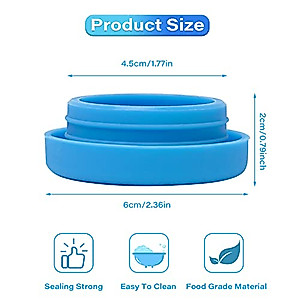 3 & 5 Gallon Water Jug Cap - Silicone Reusable Replacement Cap Fits 55mm Bottles, Pack of 4 (4 Pcs Water Jug Caps)