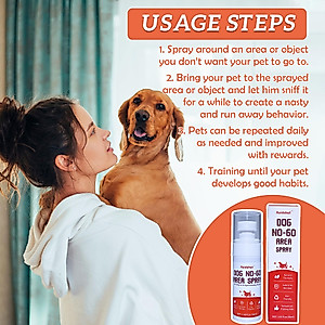 Ruidehut Dog Potty Training Spray & NO-GO Area Spray | Helps Train Puppies & Dogs Where to Potty | Dog Pee Training Spray | Suitable for Indoor & Outdoor Use | (1.6 oz Spray Set)