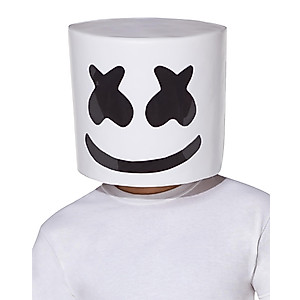 Spirit Halloween Kids Mesh Marshmello Half Mask White - OS