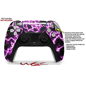 WraptorSkinz Skin Wrap compatible with Sony PS5 DualSense Controller Electrify Hot Pink (CONTROLLER NOT INCLUDED)