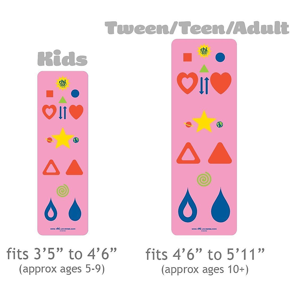 Chi Phresh Yoga Mat & Game (Pink, Kids)