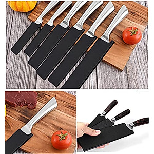 10-Piece Universal Knife Edge Guards, Non-BPA Knife Sheath, Waterproof Abrasion Resistant Felt Lined Knife Cover Sleeves Knife Protectors, Gentle on Your Blades (10pcs)