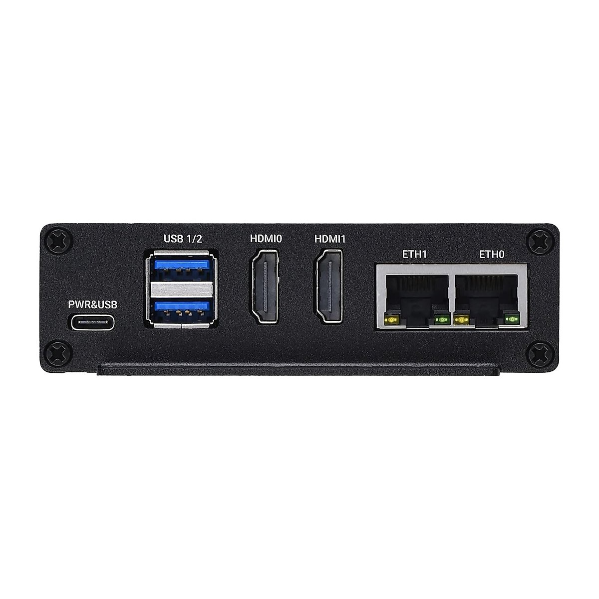 Waveshare Dual Gigabit Ethernet 5G/4G Mini-Computer Compatible with Raspberry Pi Compute Module 4 (NOT Included) with Metal Case and Cooling Fan