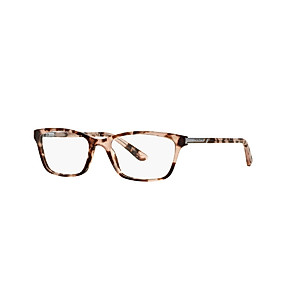 Ralph by Ralph Lauren Women's RA7044 Cat Eye Prescription Eyewear Frames, Shiny Light Pink Tortoise/Demo Lens, 52 mm