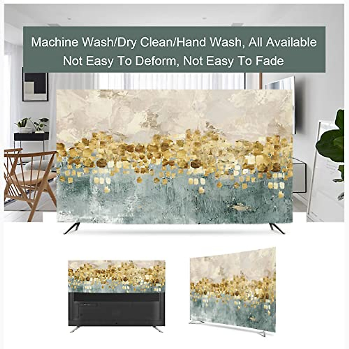 Screen Protector 32-86 Inch Indoor Universal TV Cover Dust Cover，Home TV Cover LCD TV Dustproof Cover for Desktop TV，LED Screen Monitor(Size:40 in)