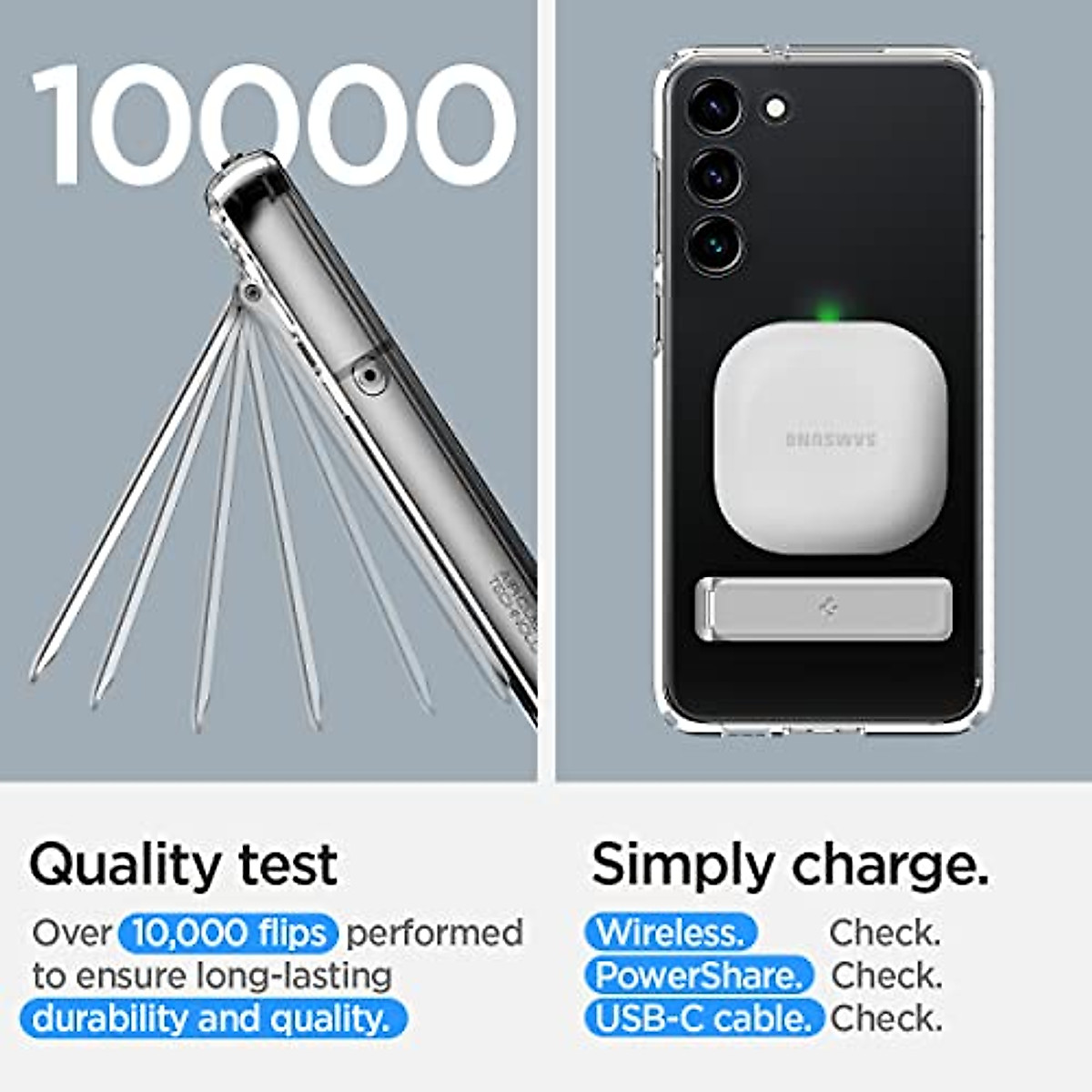 Spigen Ultra Hybrid S Designed for Galaxy S23 Case (2023) - Crystal Clear