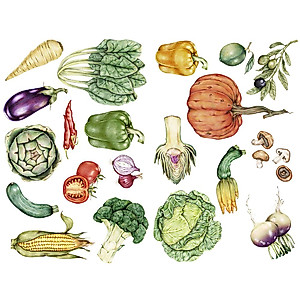 Seasonstorm Hand Draw Vegetables Kawaii Aesthetic Happy Planner Diary Journal Stationery Scrapbooking Stickers Travel Art Supplies