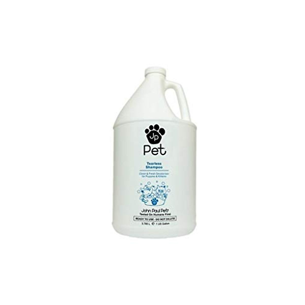 John Paul Pet Tearless Shampoo - Grooming for Dogs and Cats, Clean and Fresh Low PH Formula for Pets, Odor Absorbing, Cruelty Free, Paraben Free, Made in USA - Gallon, Clear, 128 Fl Oz (Pack of 1)