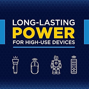 Rayovac Alkaline AA Batteries, 815-36PPF, 36-Pack with Recloseable Lid