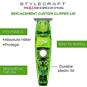 StyleCraft Replacement Lids and Axis Shields Compatible with Absolute Hitter and Protege Hair Trimmers