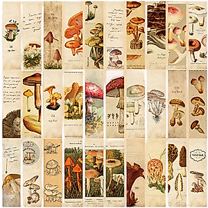 Aesthetic Bookmark Paper Bookmarks Plant Butterfly Flower Book Marks for Book Lovers Book Markers for Women 30pcs Vintage Retro Collection