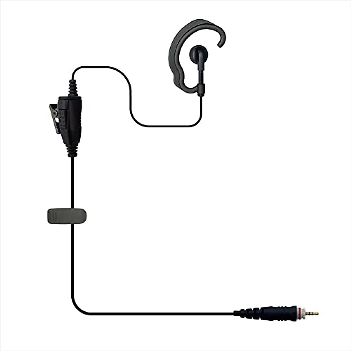MONICONA G Earhook Headset PTT Mic Earpiece Earphone for Motorola CLP1010e CLP446e CLPe Plus CLP1080e and CLP1083e Radio