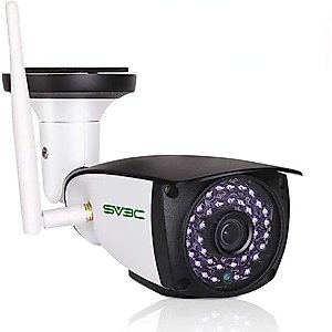 SV3C 5MP WiFi IP Camera Outdoor, Dual Band 2.4GHZ 5GHZ WiFi Security Cameras, Exterior Onvif Cam Support RTSP Browser Viewing, Human Motion Detection, Two-way Audio, IP66 Waterproof, SD Card Recording