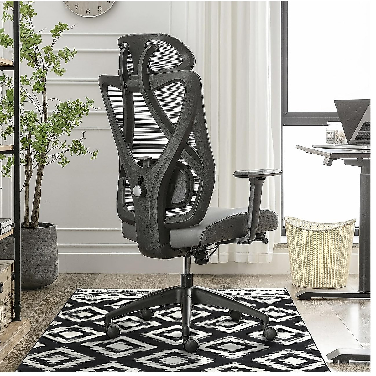 Serta SitTrue Ridgefield Ergonomic Mesh/Vegan Leather High-Back Task