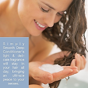 SIMPLY SMOOTH Xtend Deep Conditioner Lightweight Intense Conditioning Treatment Create Extreme Softness Restore & Repair Damaged, Keratin Depleted Hair Hydrate Dry, Color Treated Hair 8.5 Oz