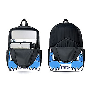 Homruis Stitch Backpack Cartoon Anime Pattern Design School Bag Backpack High Capacity Schoolbag Boy And Girl Schoolbag