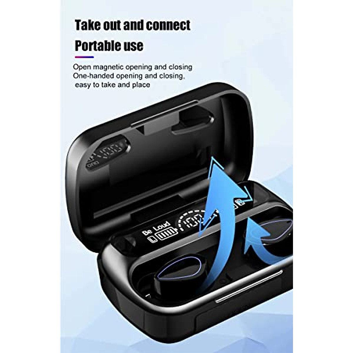 Wireless Earbuds, Bluetooth 5.2 Earbuds 140H Playtime Bluetooth Headphones HD Stereo Noise Cancelling Wireless Earphones in Ear with Mic, USB-C Charging Case, IP7 Waterproof Headset for Sports