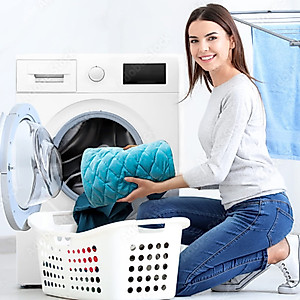 Pasonio Full Weighted Electric Heating Pad for Back Pain & Cramps Relief, 2.3lb Large Size for Neck and Shoulders, Moist & Dry Heat Therapy with Auto Shut Off,12x24, Washable-PB02(Blue)