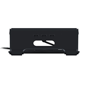 Razer Laptop Stand Chroma: 3-Port USB 3.0 Hub - Ergonomic Design - Anodized Aluminum Construction - Customizable Chroma RGB Lighting - Matte Black