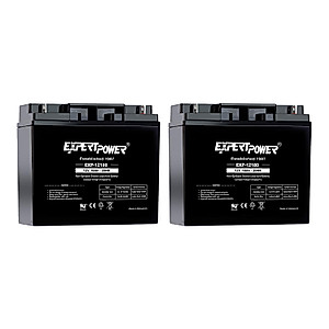 ExpertPower 12 Volt 18 Ah Rechargeable Battery With Nuts & Bolts Included || EXP12180