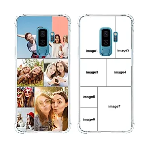 WOWTIFY Custom Phone Case for Samsung Galaxy S9 Plus,Personalized Multi-Picture Collage Photo Phone Cases,Customized Phone Cover for Birthday Xmas Valentines Friends Her and Him, Clear Soft Case