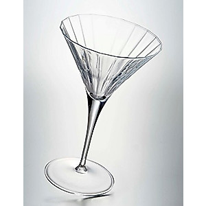 Luigi Bormioli Bach 8.25 oz Martini Glasses, 4 Count (Pack of 1), Clear