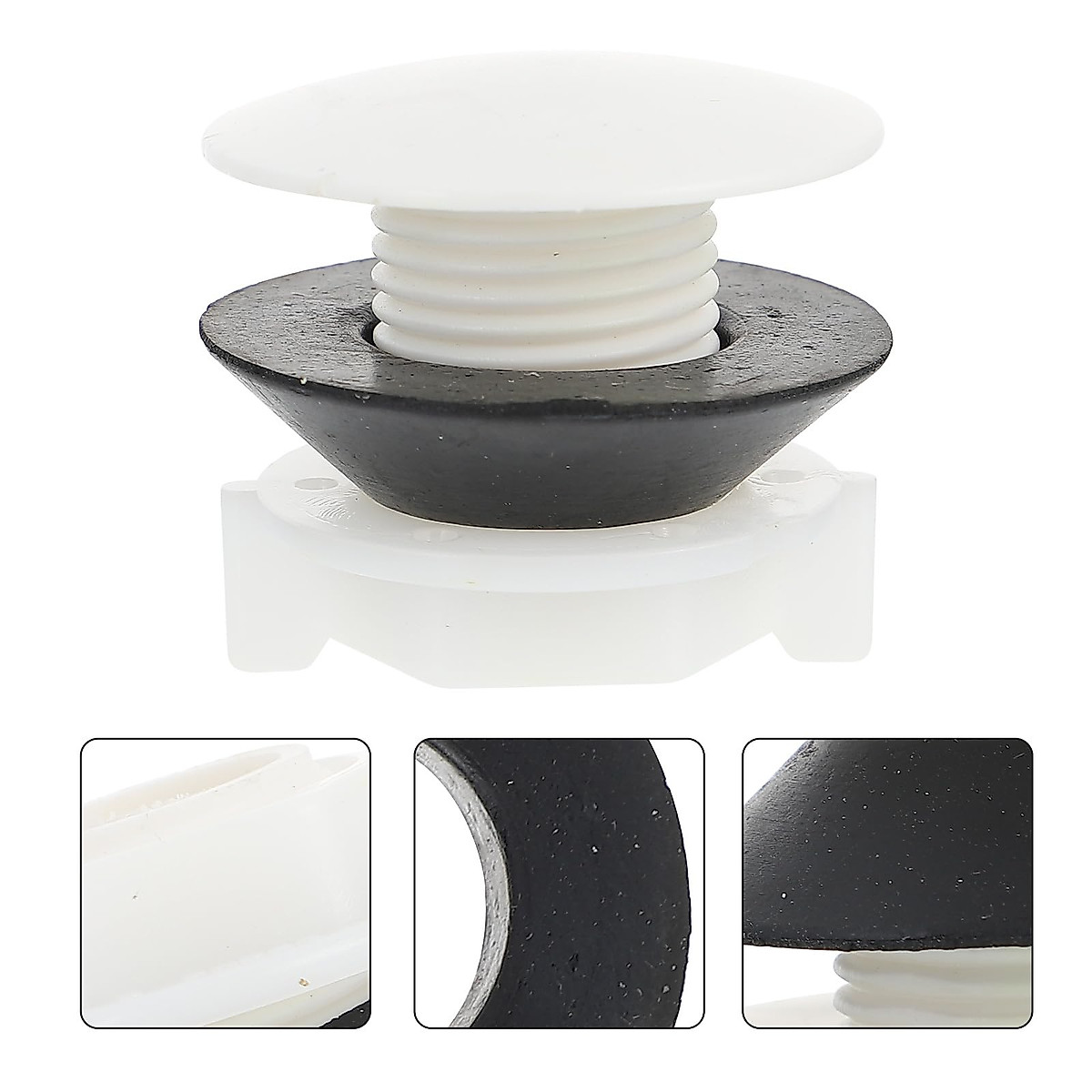 VILLFUL 2 Pcs Toilet Tank Plastic for Toilet Repair Bathroom Accessories for Easy Installation and Leak Prevention