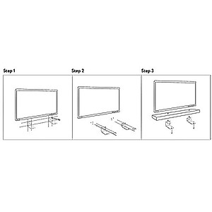 Impresa Wall Mount Kit for SoundTouch 300 Soundbar Bose Compatible- Compare to WB-300 Wall Bracket