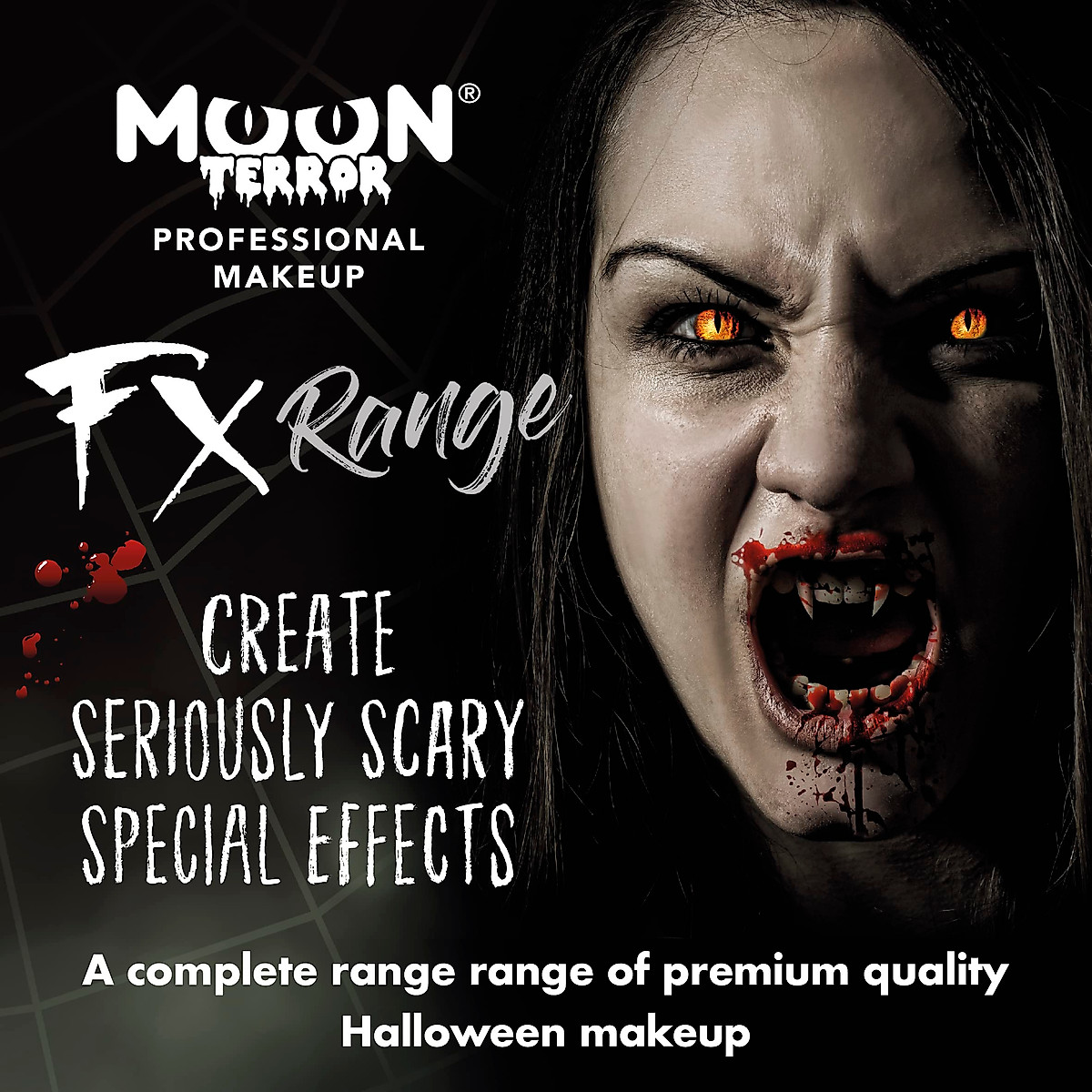 Moon Terror - Pro FX Spirit Gum - 1.69fl oz - SFX Make up for Halloween, Glue Adhesive Fix, Body Glue for Prosthetics Glitter Jewels Hair Wigs Special Effects Make up