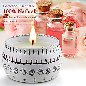 Scented Candles, 6 Pack 5.65 Oz Candles for Home Scented, 180 Hour Burning, 8% Essential Oil, Birthday Gifts for Women, Bridesmaid Gifts, Gifts for Mom, Wedding Gifts, Christmas Gifts