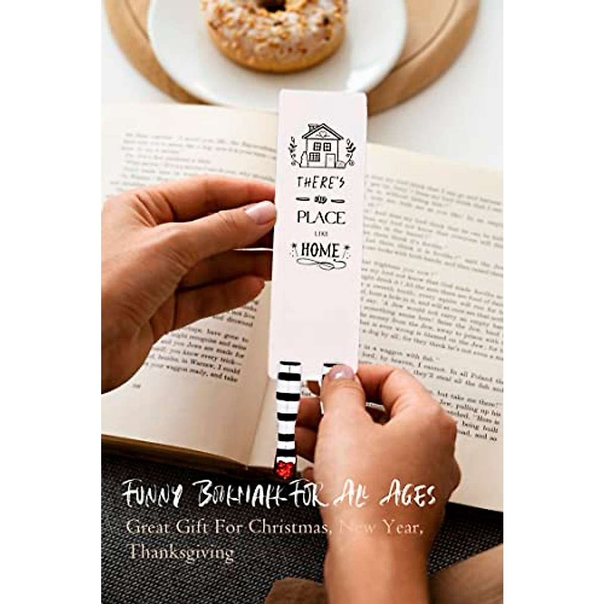 Witch Bookmark Ruby Shoes Bookmark Halloween Home Decor Wizard Funny Ideal Gift for Bookworm and Book Lover Thanksgiving Christmas Women Men…