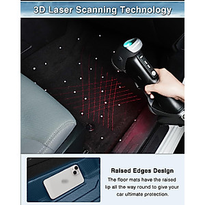 Mixsuper Custom Fit Floor Mats for Ford Bronco Sport 2024 2023 2022 2021, All Weather Floor Liners Front and Rear Row Set Black