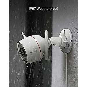 EZVIZ Security Camera Outdoor, 2K WiFi Camera with Motion Alert, Color Night Vision and IP67 Waterproof, AI-Powered Person Detection, Two-Way Talk, Compatible with Alexa Google Home | C3TN