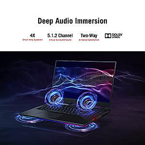ASUS ROG Strix Scar 17 (2021) Gaming Laptop, 17.3” 360Hz IPS FHD, NVIDIA GeForce RTX 3080, AMD Ryzen 9 5900HX, 16GB DDR4, 1TB SSD, Opti-Mechanical Per-Key RGB Keyboard, Windows 10 Pro, G733QSA-PB96