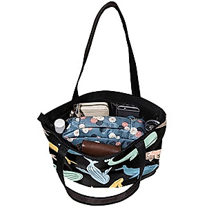 Tote Bag Women Satchel Bag Handbag Stylish Tote Handbag for Women Hobo Bag Fashion Crossbody Bag, Colored Whale Animal Marine Cartoon