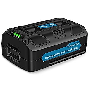 Aoasur 6.0Ah Battery Replacement for Snow Joe 40V and Sun Joe 40V Battery Compatible with Snow Joe 40V Snow Blower and Sun Joe 40V Wireless iON (Black)
