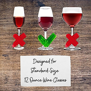 TahoeBay Blank Wine Glass Sleeves (6-Pack) Neoprene Insulator Ornaments for Sublimation, Infusible Ink, Heat Transfer Vinyl Drink Identification 12oz Wine Glass Accessories