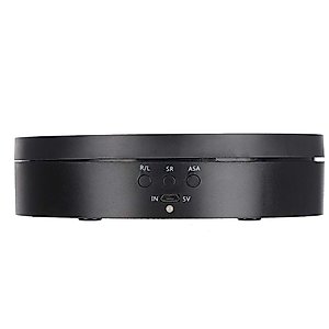 360° Rotating Display Stand, Motorized Display Stand Turntable Max Load 2-4KG 3 Gears Two Way Revolving Turntable Base for Jewelry Spinner Phone