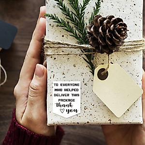 1.5 Inch to Everyone Who Helped Deliver This Package Thank You Sticker,Mail Carrier Sticker,Happy Mail for The Postman,Thank You Sticker,Packaging Sticker,Mail Envelopes Packaging Stickers, 500 PCS