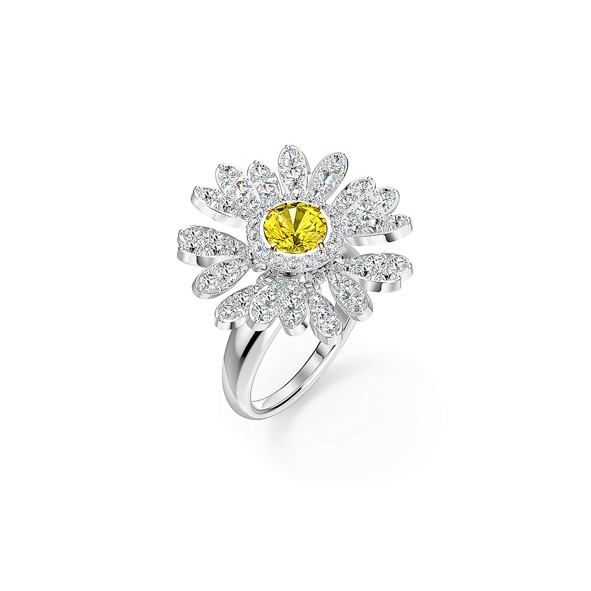 Swarovski Eternal Flower Ring Cz White 2 8