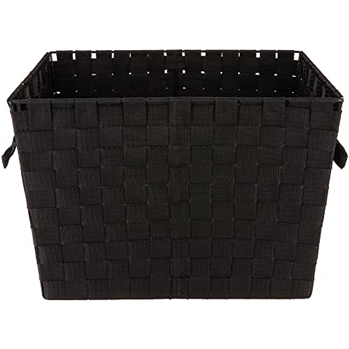 Whitmor Woven Strap Tote Black