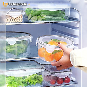 CHANCETSUI 40 Piece Food Storage Containers with Lids for Lunch, Airtight Leak-Proof Plastic Food Containers for Pantry & Kitchen Storage Organization, Stackable Freezer Containers