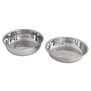 ZENY Pack of 3 Round Chafing Dish Full Size 5 Quart Stainless Steel Deep Pans Chafer Dish Set Buffet Catering Party Events Warmer Serving Set Utensils w/Fuel Holder