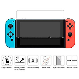 Diocall Deluxe Carrying Case Compatible with Nintendo Switch and Switch OLED 2021, Travel Bag Fit Switch Pro Controller