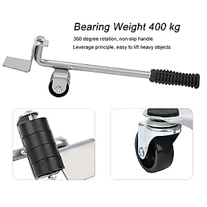 Furniture Dolly,Silver Lifter Moving Plate Furniture Lift Mover Tool Furniture Transport Set for Moving Heavy Furniture Refrigerator Sofa,Heavy Objects Bearing 400KG